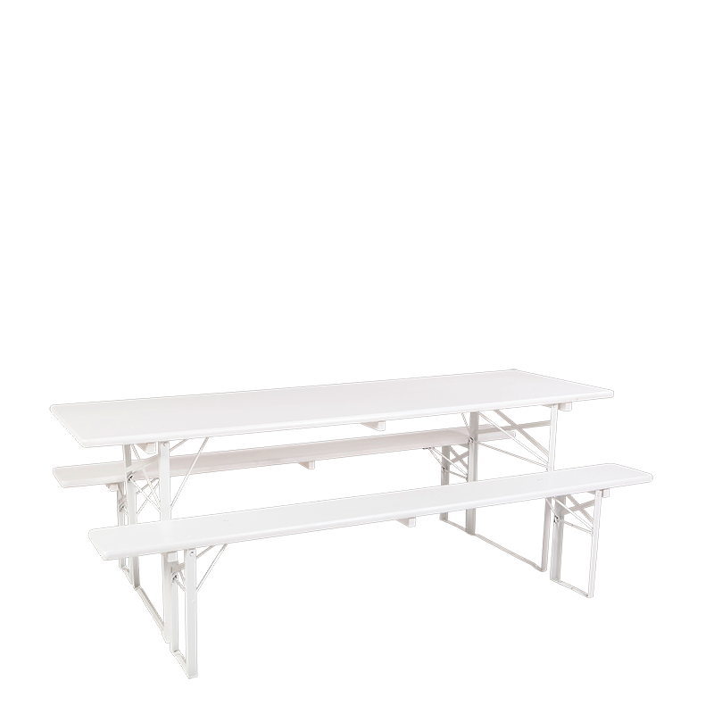 Location Table Kermesse blanche 70 x 220 cm - Options